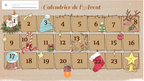 Calendrier de l'Avent CP