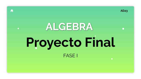 Mate 1 - FASE 1 PF AD23 | Genially