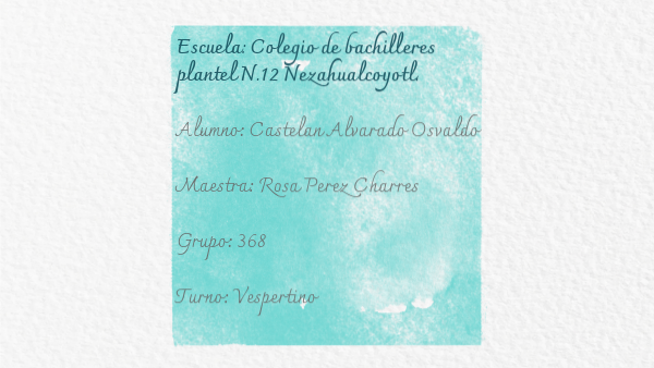 semana 12 y 13 | Genially