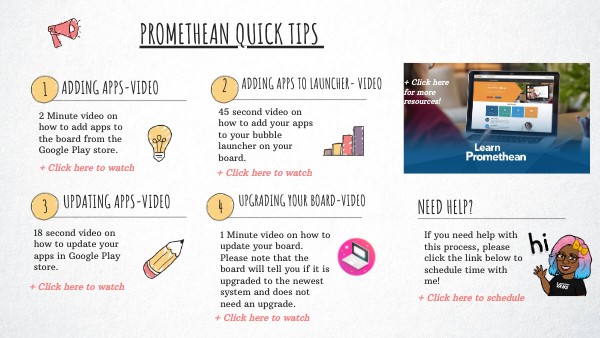 Promethean Quick Tips | Genially