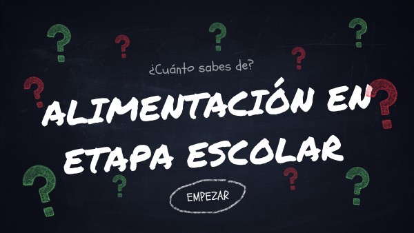 Alimentación en etapa escolar | Genially