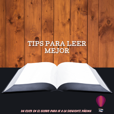 TIPS PARA LEER MEJOR