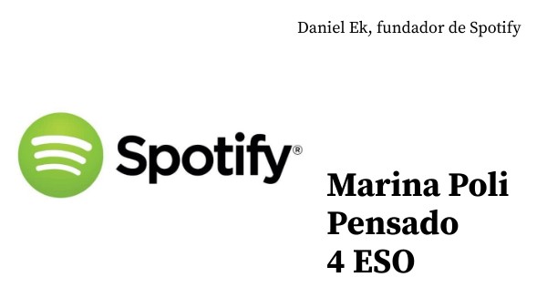 Presentación Spotify. Marina Poli.