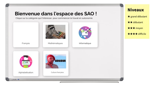 Espace autonomie | Genially