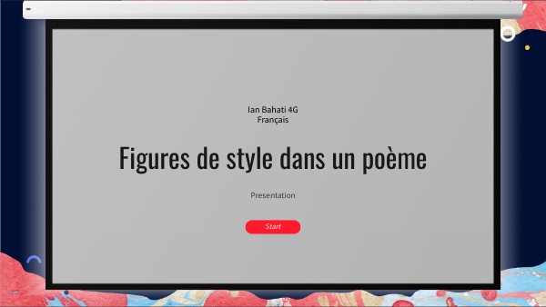 Un poème en 3 figures de style