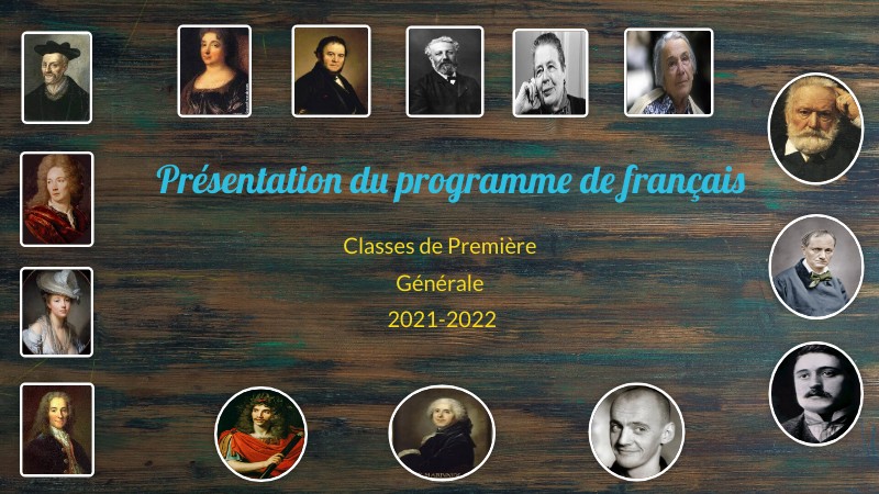 Le programme de Français en classe de Première 2021-2022