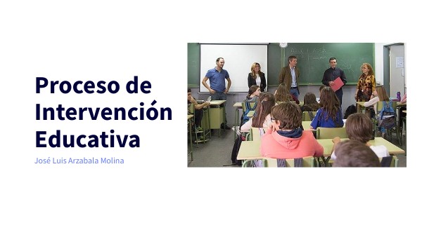 Proceso de Intervención Educativa | Genially