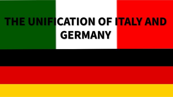 TIMELINE TERRAZOTHE UNIFICATION OF ITALY AND GERMANY