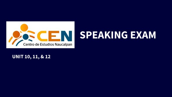 SPEAKING EXAM | Genially