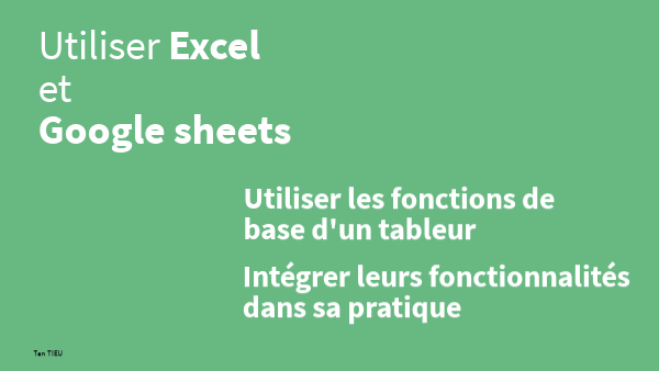 Formation tableur / ASL | Genially