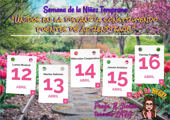 Agenda de la Semana de la Niñez Temprana