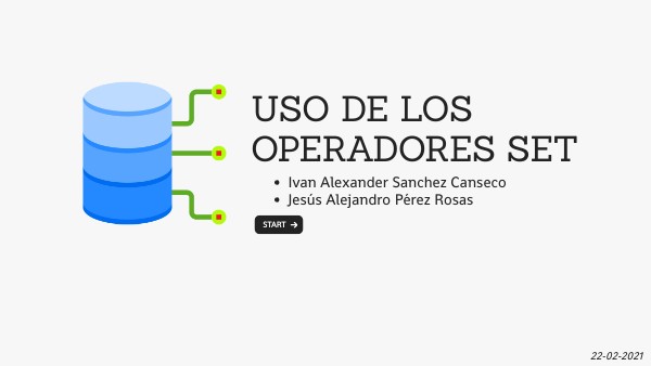 Operadores Set | Genially