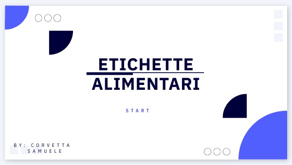 etichette alimentari
