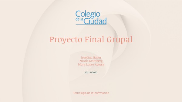 PROYECTO FINAL TECNOLOGIA