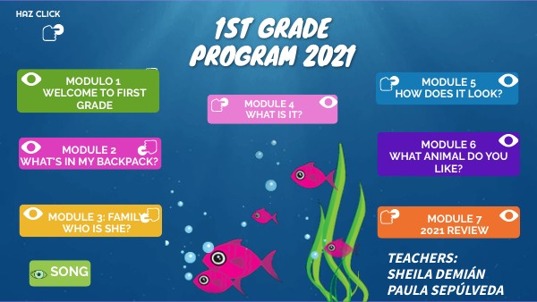 1st GRADE PROGRAM 2021 | Genially
