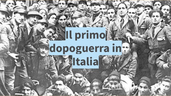 Il primo dopoguerra in Italia