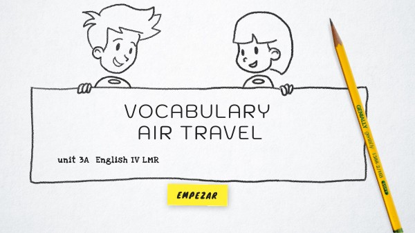 VOCABULARY AIR TRAVEL IV | Genially