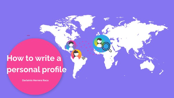 write a personal profile
