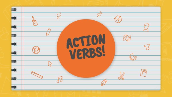 action verbs review | Genially