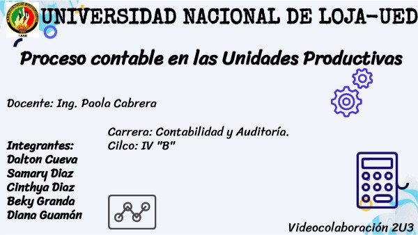 C.S. Proceso Contable Unidades Productivas | Genially
