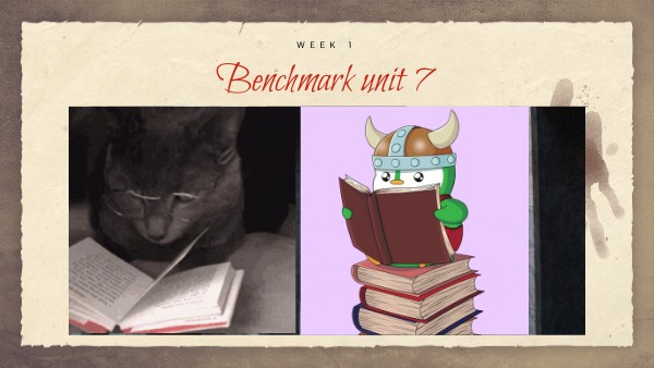 reading unit 7 week 1 test
