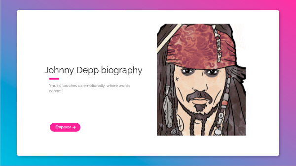 Johnny Depp biography | Genially