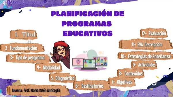PRESENTACION DE PLANIFICACION DE PROGRAMAS EDUCATIVOS