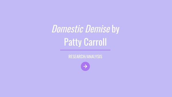 Patty Carroll Research/Analysis | Genially