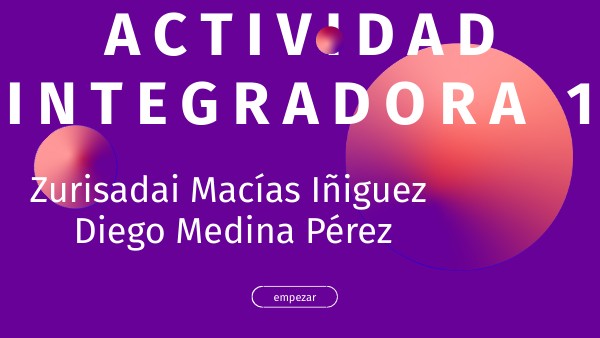 Actividad integradora 1 | Genially