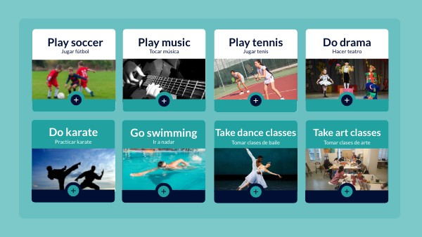 VOCABULARY: AFTER-SCHOOL ACTIVITIES | Genially