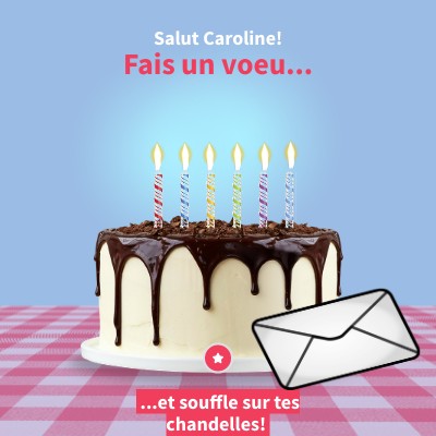 Carte anniversaire - Caroline Fortier | Genially