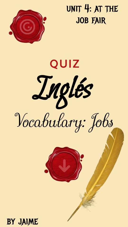 QUIZ INGLÉS LOS TRABAJOS | Genially