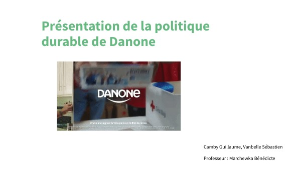 Politique écologique Danone