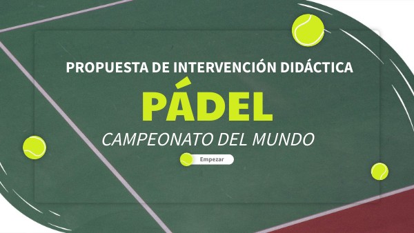 PRESENTACIÓN PÁDEL