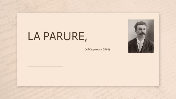 la Parure | Genially