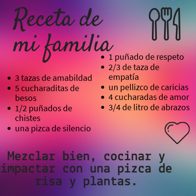 Receta de mi familia