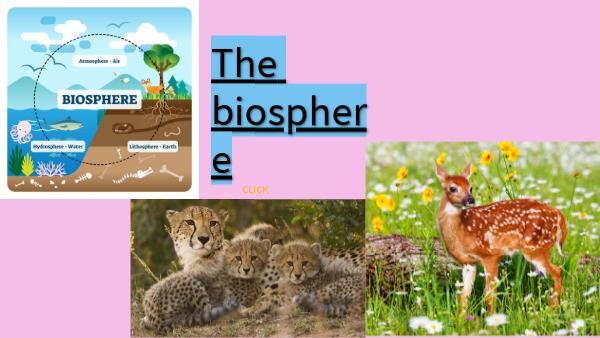The biosphere | Genially
