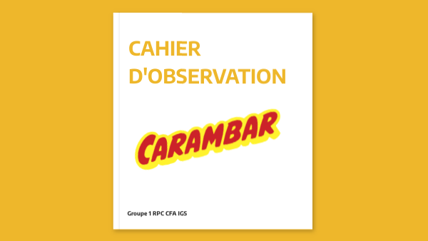 CAHIER D'OBSERVATION | Genially