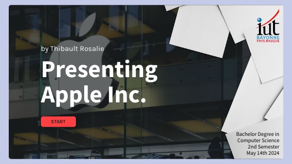 Présentation Apple Inc.