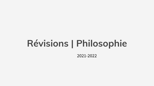 Philo-Révisions TG | Genially