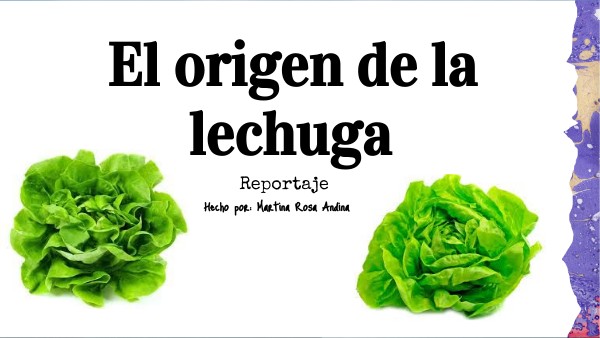 Origen de la lechuga | Genially
