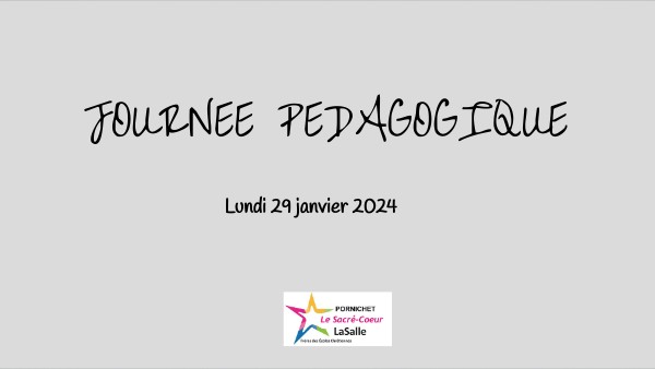 JOURNEE PEDA JANV 2024 | Genially