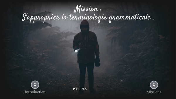 Terminologie grammaticale | Genially