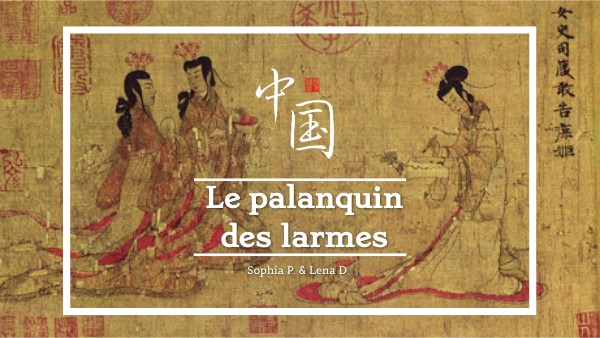 Le Palanquin des Larmes | Genially