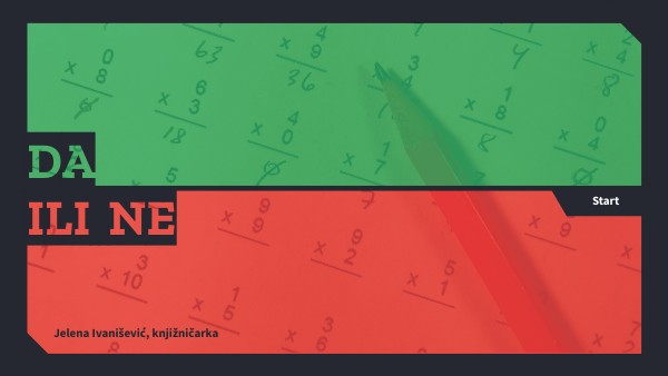 DA -NE kviz - 4. i 5. razred (lektira) | Genially