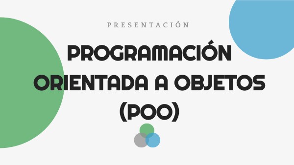 Presentacion POO | Genially