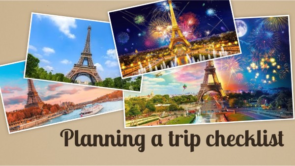 Planning a trip checklist | Genially