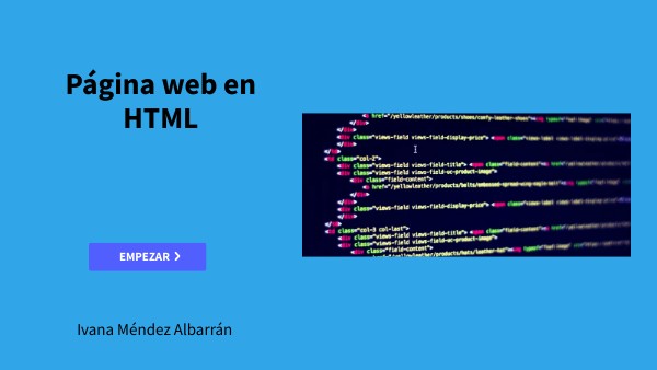 Guía básica "Página web en HTML" | Genially