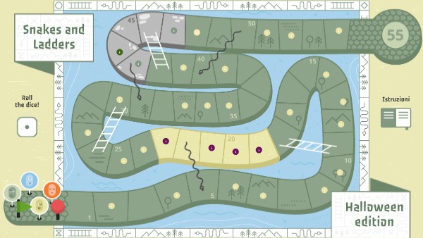 Snakes and ladders - Halloween edition | Genially
