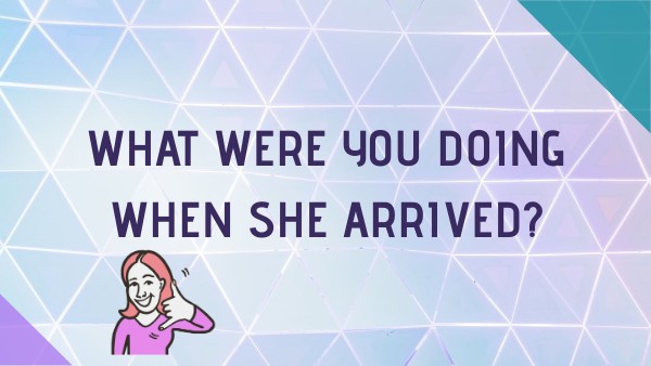 Past progressive when/while | Genially